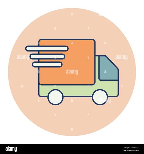Fast Shipping Delivery Truck Vector Flat Icon Stock Vector Image Art