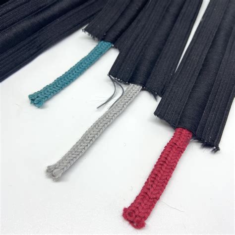 Drawstring Elastic 31mm Wide With 5mm Cord Black Elastic Choice Of Cord Colour Per Metre