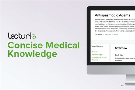 Antispasmodics Concise Medical Knowledge