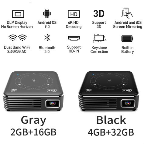 Portable Mini Projector With 4k And 3d Support P11 Mister Mobile