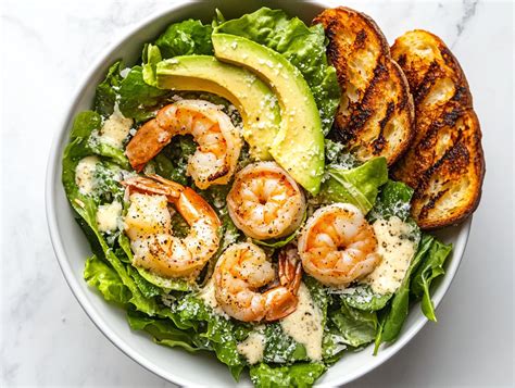 Easy Shrimp Caesar Salad Recipe With Homemade Dressing Explore A