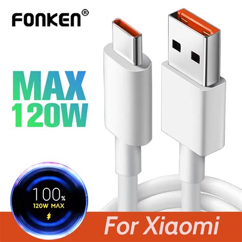 Fonken Xiaomi W Type C Cable Mi Fast Charger Cable Mi Turbo Charge Cable Shopee
