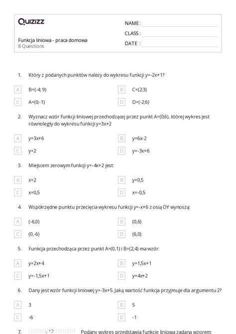Ponad Wykresy Funkcji Sinusoidalnych Arkuszy W Quizizz Darmowe I Do Druku