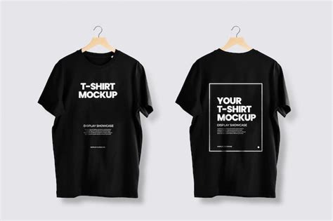 Premium Psd Tshirt Mockup Front And Back View