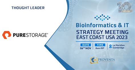 Meet Pure Storage At Bioinformatics And It Strategy Meeting