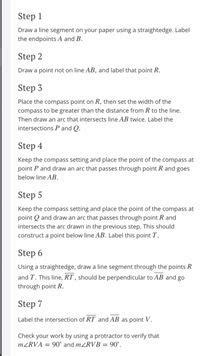 Answered Step 1 Draw A Line Segment On Your Paper Using A Straightedge