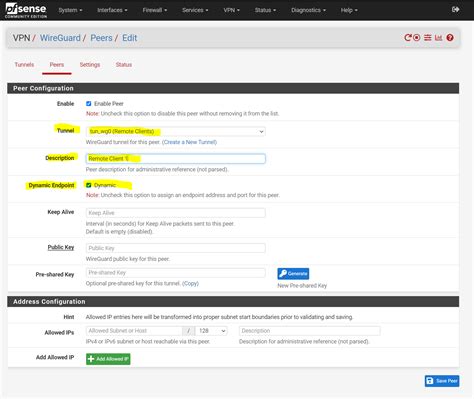 Set Up Wireguard Point To Site Vpn On Pfsense