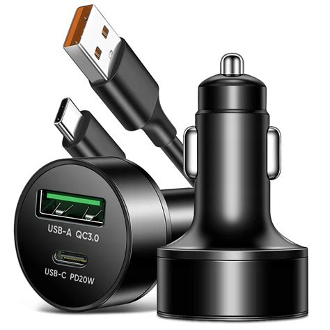 SZYBKA Ładowarka Samochodowa USB QC3 0 PD20W KABEL Sklep Opinie