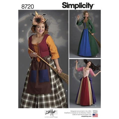 Simplicity 8720 Misses Costumes