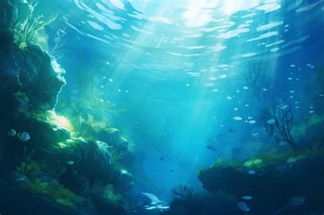 Premium Ai Image Exploring The Depths Aigenerated Underwater
