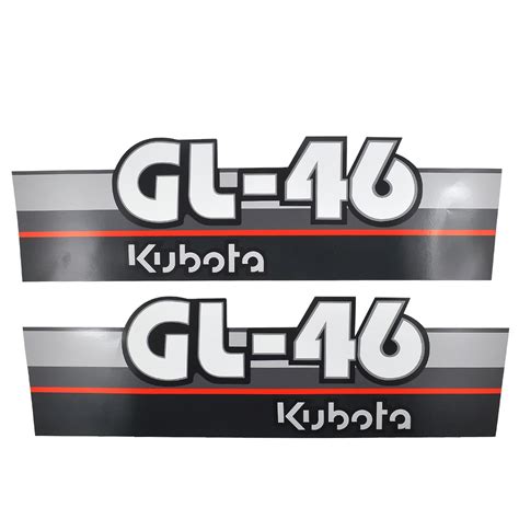 Kubota Gl46 Stickers