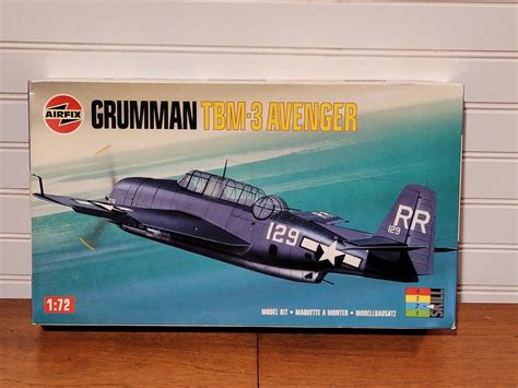 New Vintage Airfix 172 Grumman Tbm 3 Avenger War Bomber Plane Model