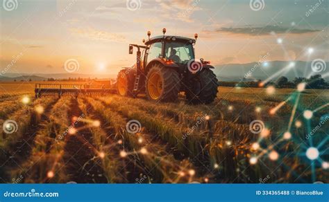 improve agriculture efficiency with smart farming and autonomous tractors for precision field