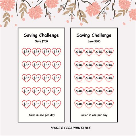 Savings Challenge Printable Mini Savings Challenge Bundle A6 Mini Savings Challenge Printable