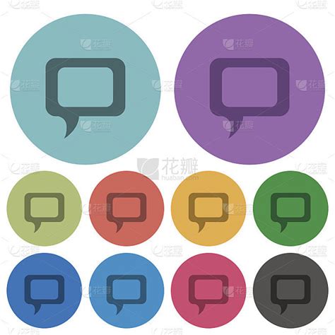 颜色注释平面图标