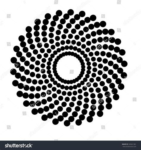 Halftone Dots Circle Vector Illustration Stock Vector Royalty Free