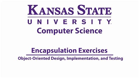 Encapsulation Exercises Youtube