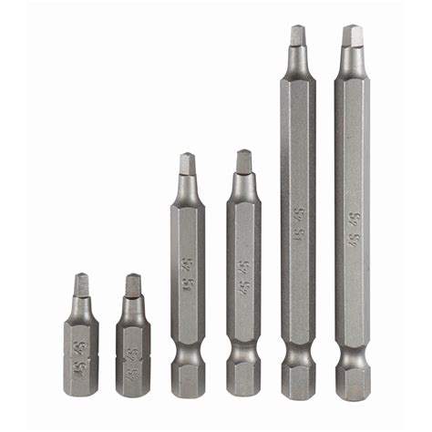 Square Bit Assorted Set 6 Piece