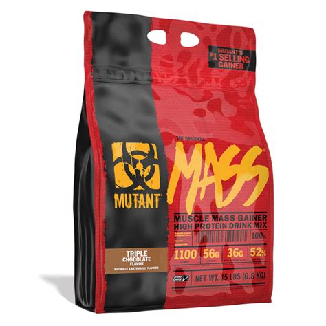 Mutant Mass 15 Lbs Mass Gainer High Protein Drink Mix Jnk Nutrition