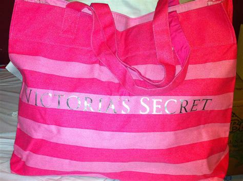 Victoria S Secret Heaven Victoria S Secret Pink Stripe Tote Bag