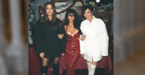 Kim Kardashian Shows Off Ample Cleavage At Christmas Party Photos