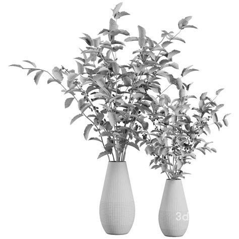 Bouquet Vase Set5 3dbrute 3dmodel Furniture And Decor