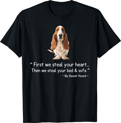 Basset Hound Harmony Adorable Pups Posing On A Tee