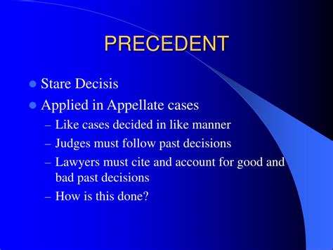 Ppt Precedent Powerpoint Presentation Free Download Id 171743