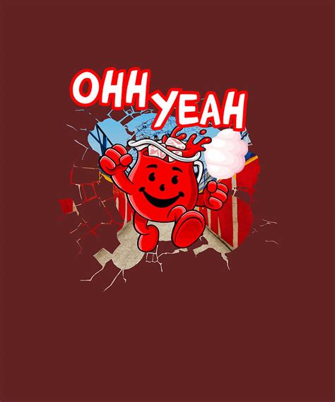 Ohh Yeah Kool Aid Man Funny Tapestry Textile By Evans Morgan Fine