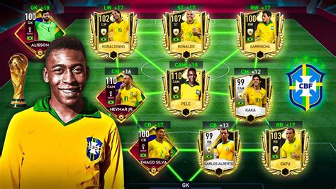 Brazil Best Special Legends Squad Builder Fifa Mobile 23 Youtube