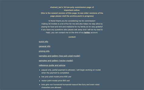 Chainedtans Commission Wall Of Text V1 Outdated