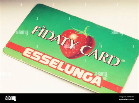 Florence Italy April 30th 2023 Close Up Of An Esselunga Fìdaty Card