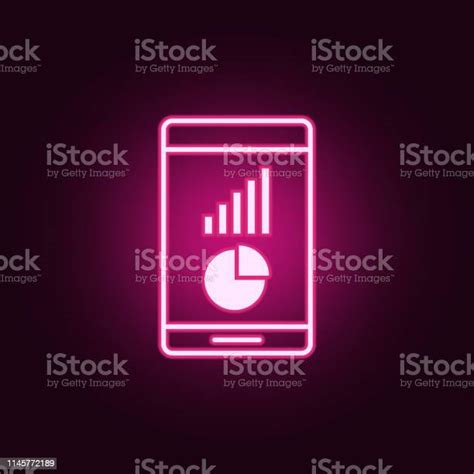 비디오 통계 네온 아이콘입니다 온라인 및 웹 집합의 요소입니다 웹사이트 웹 디자인 모바일 앱 정보 그래픽에 대 한 간단한 아이콘 100에 대한 스톡 벡터 아트 및 기타