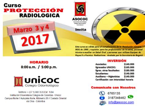 Cursos Protección Radiológica Bogotá asococ