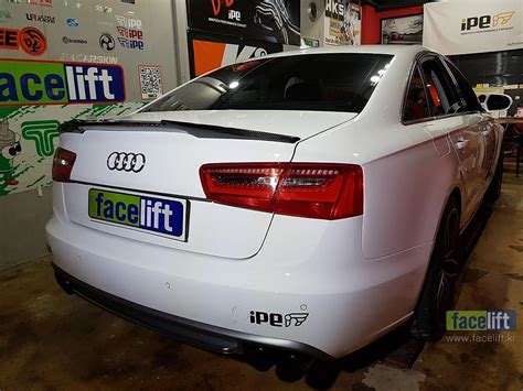 페이스리프트 아우디 A6 C7 전용 리어 카본 스포일러 깔끔한 튜닝 페이스리프트 에서