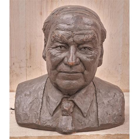 Theresa Gilder Terracotta Bronzed Effect Bust Of A Gentlem In