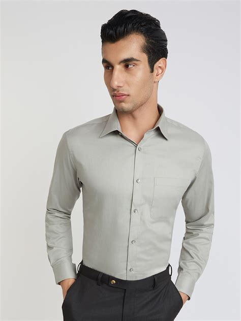 Buy Raymond Slim Fit Opaque Pure Cotton Formal Shirt Shirts For Men