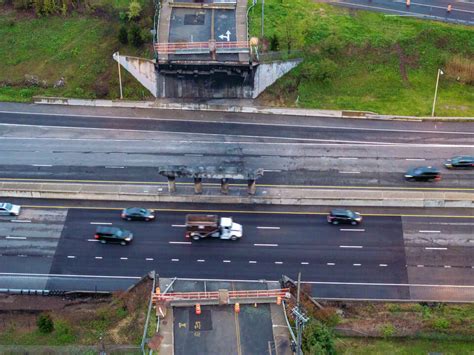New Norwalk Bridge Over I 95 To Open Monday Months After Fiery Crash