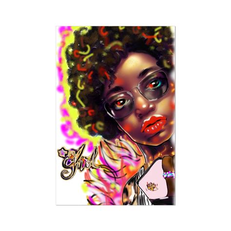 Lit Girl Collection Girl On Fire Fine Art Print Illustriously Lit