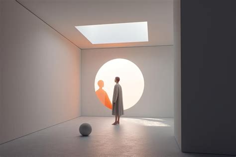 Premium Vector Abstract Minimalist Art Design Of Model In A Modern