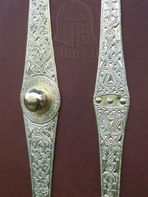 Vendel Grave 12 Shield Replica Front Detail Viking Jewelry Anglo