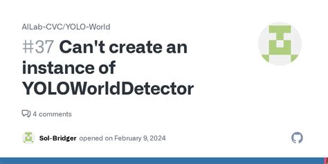 Can T Create An Instance Of Yoloworlddetector Issue Ailab Cvc