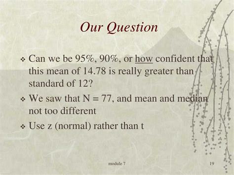 ppt module 7 comparing datasets and comparing a dataset with a