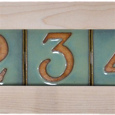 Tile Address Number Frame Etsy