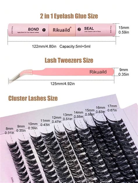 200pcs Lash Clusters Kit D Curl 60d Dramatic Thick Lash Clusters Kit