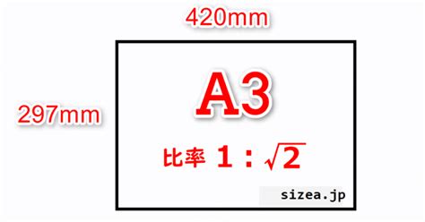 A3サイズは何センチ？ サイズ Jp