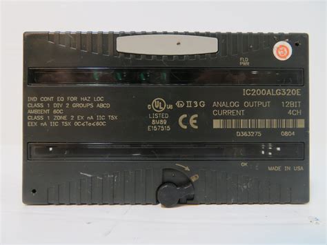 Ge Fanuc Ic200alg320e Analog Output Versamax Micro Controller Control Module Plc Np2409 2
