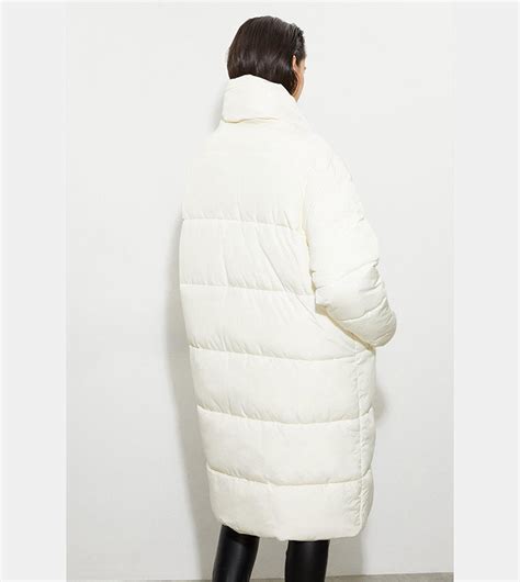 اشتري دوروثي بيركينز جاكيت بافر طويل بلون أبيض 6ستريت المملكة العربية السعودية