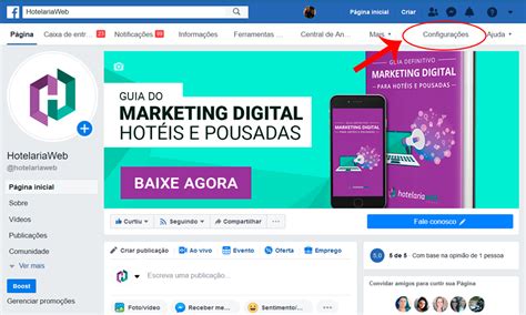 Como adicionar administrador de página no Facebook HotelariaWeb