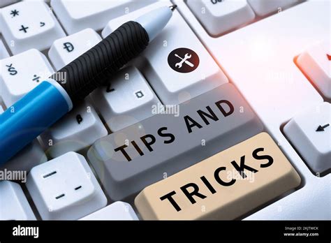 Hand Writing Sign Tips And Tricks Business Approach Helpful Advices That Makes Certain Action